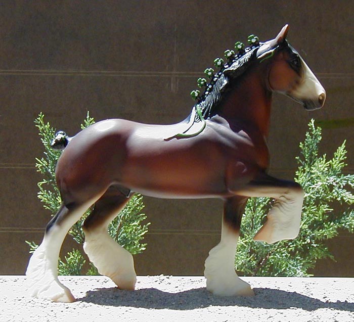 Dapple Brown/Dark Bay Clydesdale | StoneHorseRef