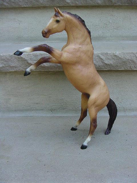 Buckskin Rearing Horse | StoneHorseRef