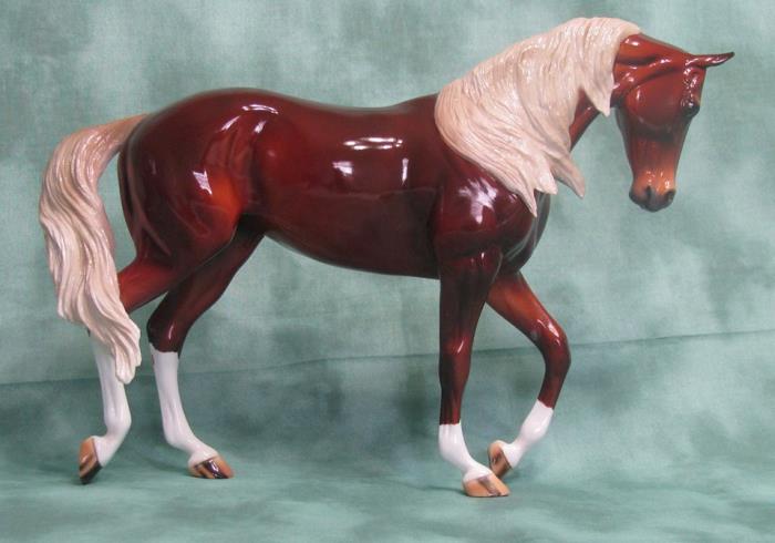 DAH Standard Sorrel with Flaxen Mane & Tail | StoneHorseRef