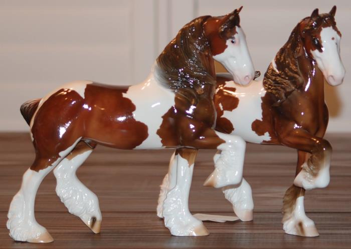 Rockstar - FC OOAK Glossed Chestnut Pinto Clyde | StoneHorseRef