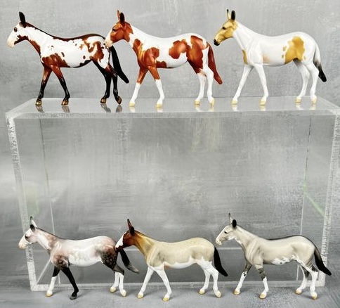 Sept 2024 Grab Bag Chips: Mule Series - Rose Grey Pinto | StoneHorseRef
